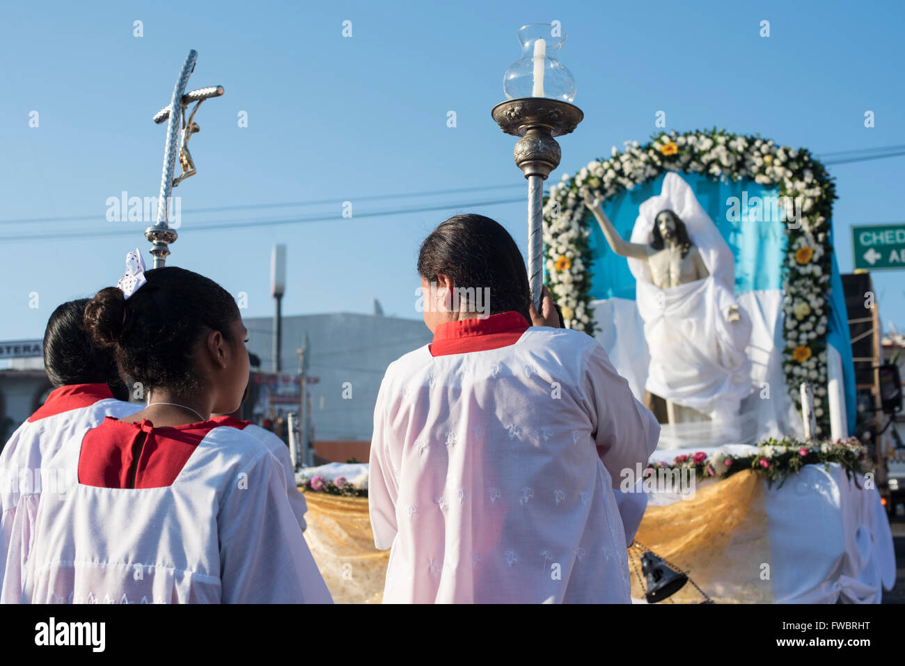 easter procession in Puerto Escondido Mexico Stock Photo - Alamy