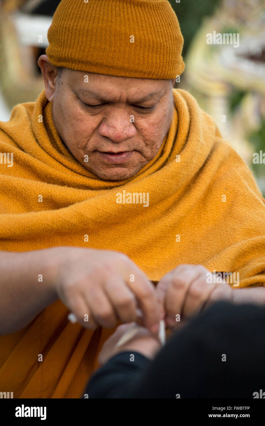 Monk blessing hi-res stock photography and images - Alamy