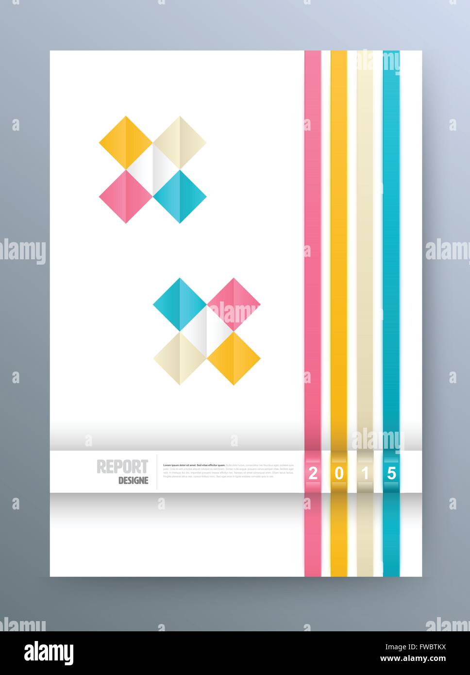 Cover Magazine square colorful template design, vector illustration ...