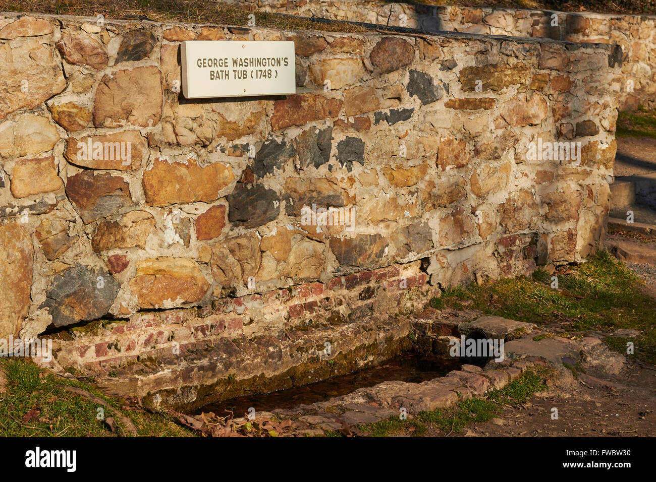 George Washington's bath tub, Berkeley Springs, West Virginia, USA ...