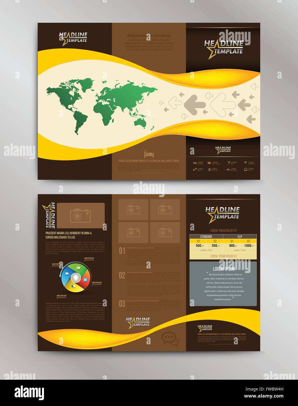 Vector Brochure Layout Design Template. Vector illustration Stock ...