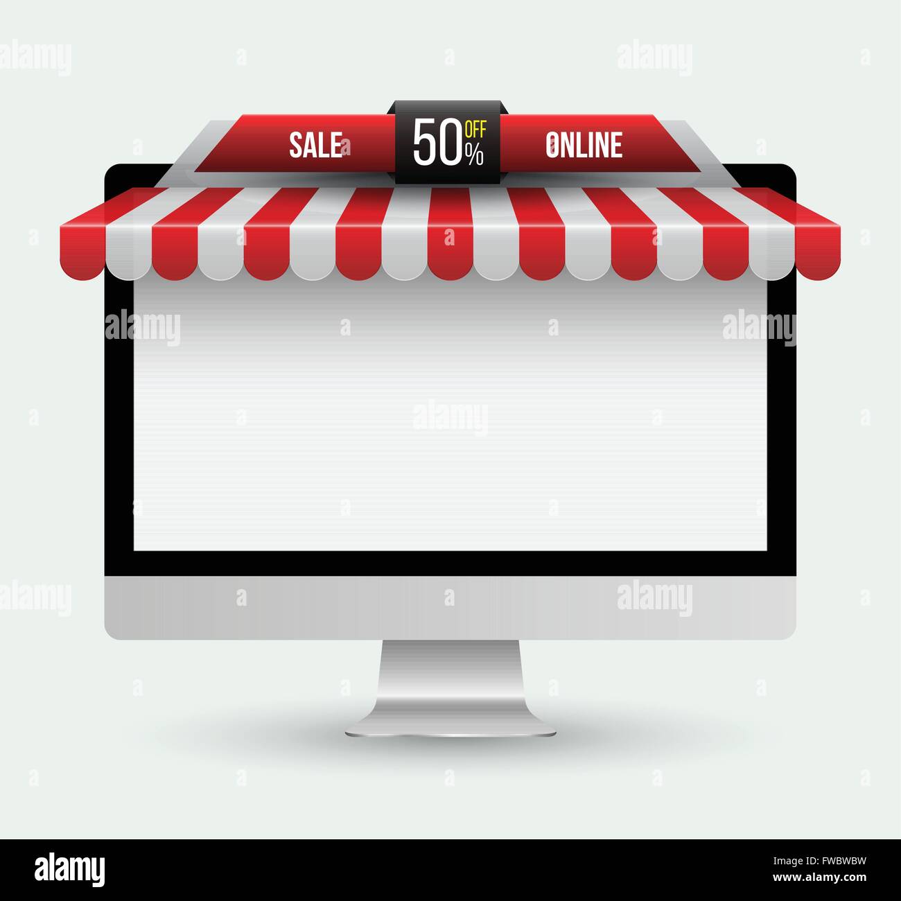 Storefront monitor Stock Vector Images - Alamy