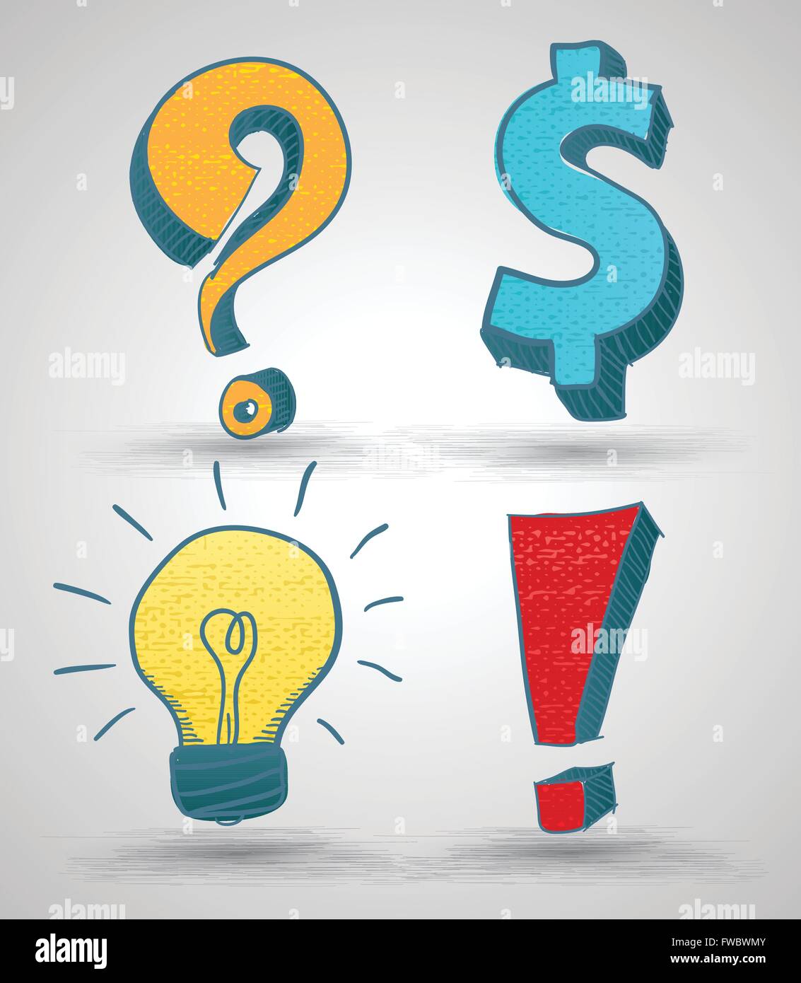 Dollar sign question mark Stock Vector Images - Alamy