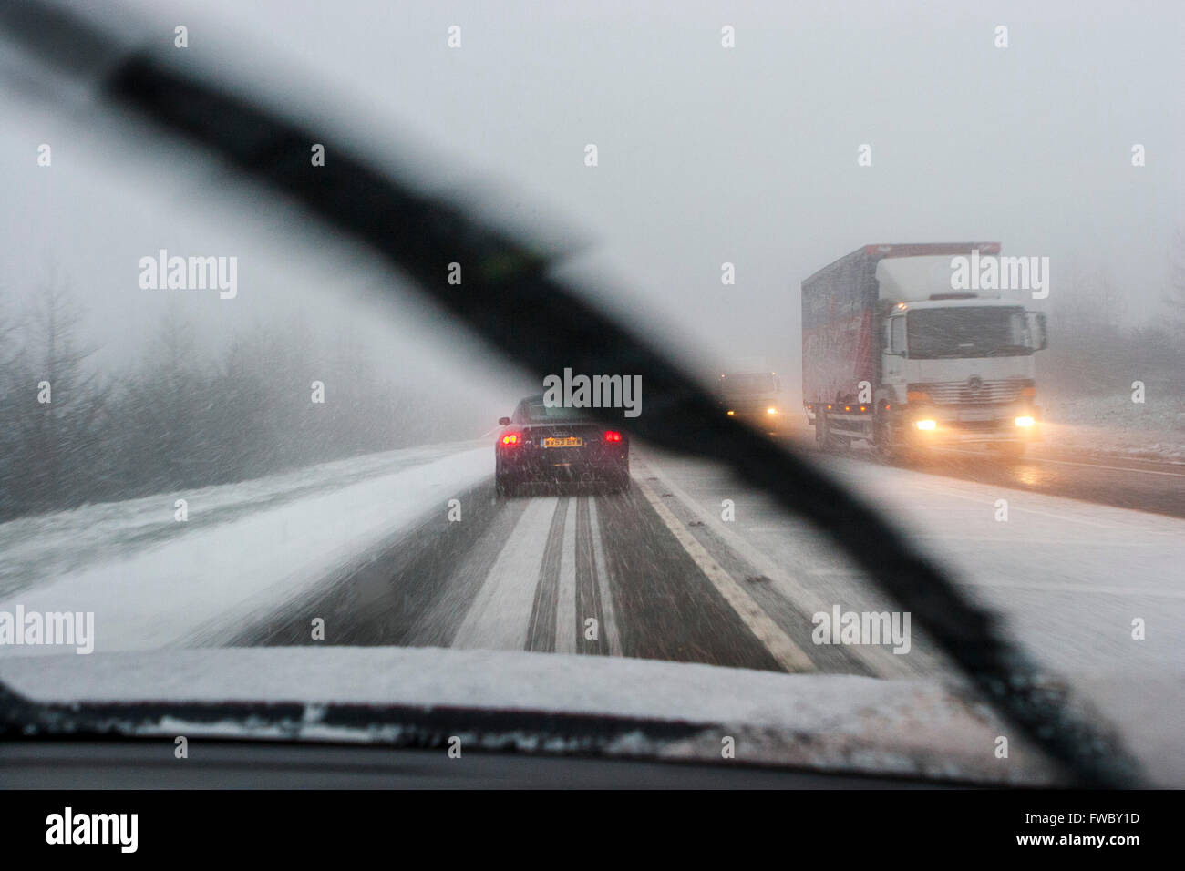 Car falls through ice hi-res stock photography and images - Alamy