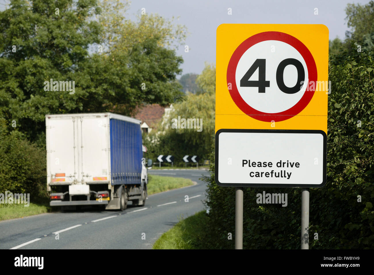 $0 mile per hour speed warning sign ona road in the UK Stock Photo - Alamy