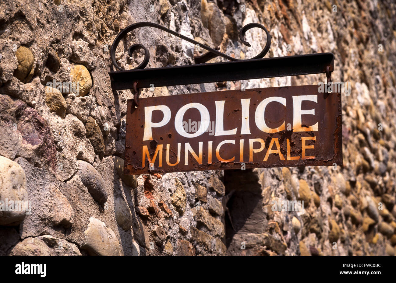 Police signage in France, circa 1998 Stock Photo - Alamy