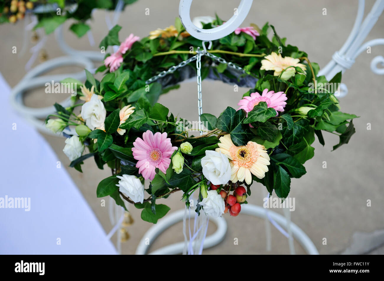 Decorative arrangement artificial flowers hi-res stock photography and ...