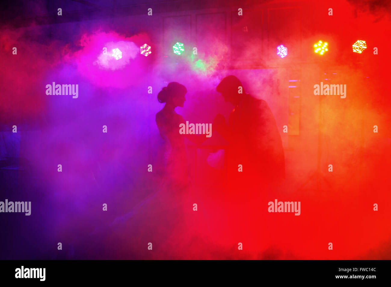 colorful and vivid stage spotlight on stage background Stock Photo - Alamy