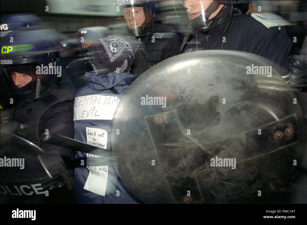 Anti capitalist demonstration london hi-res stock photography and ...
