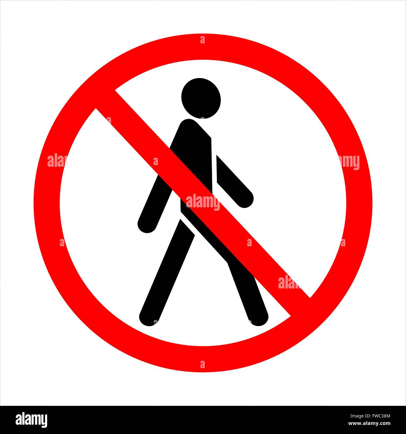 Dont walk sign vector vectors hi-res stock photography and images - Alamy