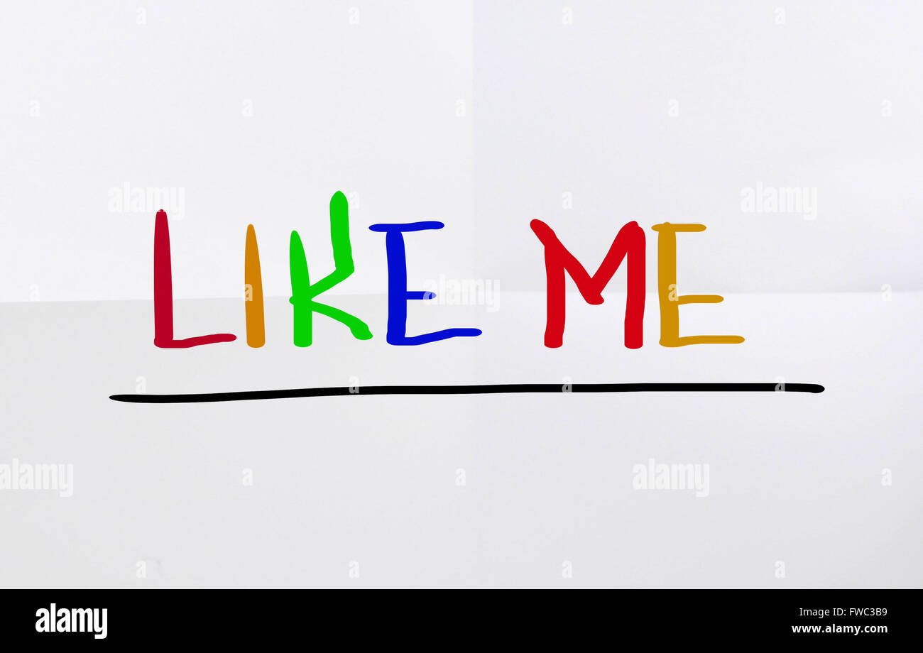 Like Me Concept Stock Photo - Alamy