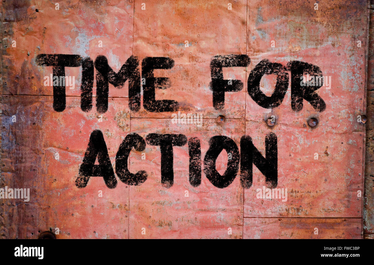 Time For Action Concept Stock Photo - Alamy
