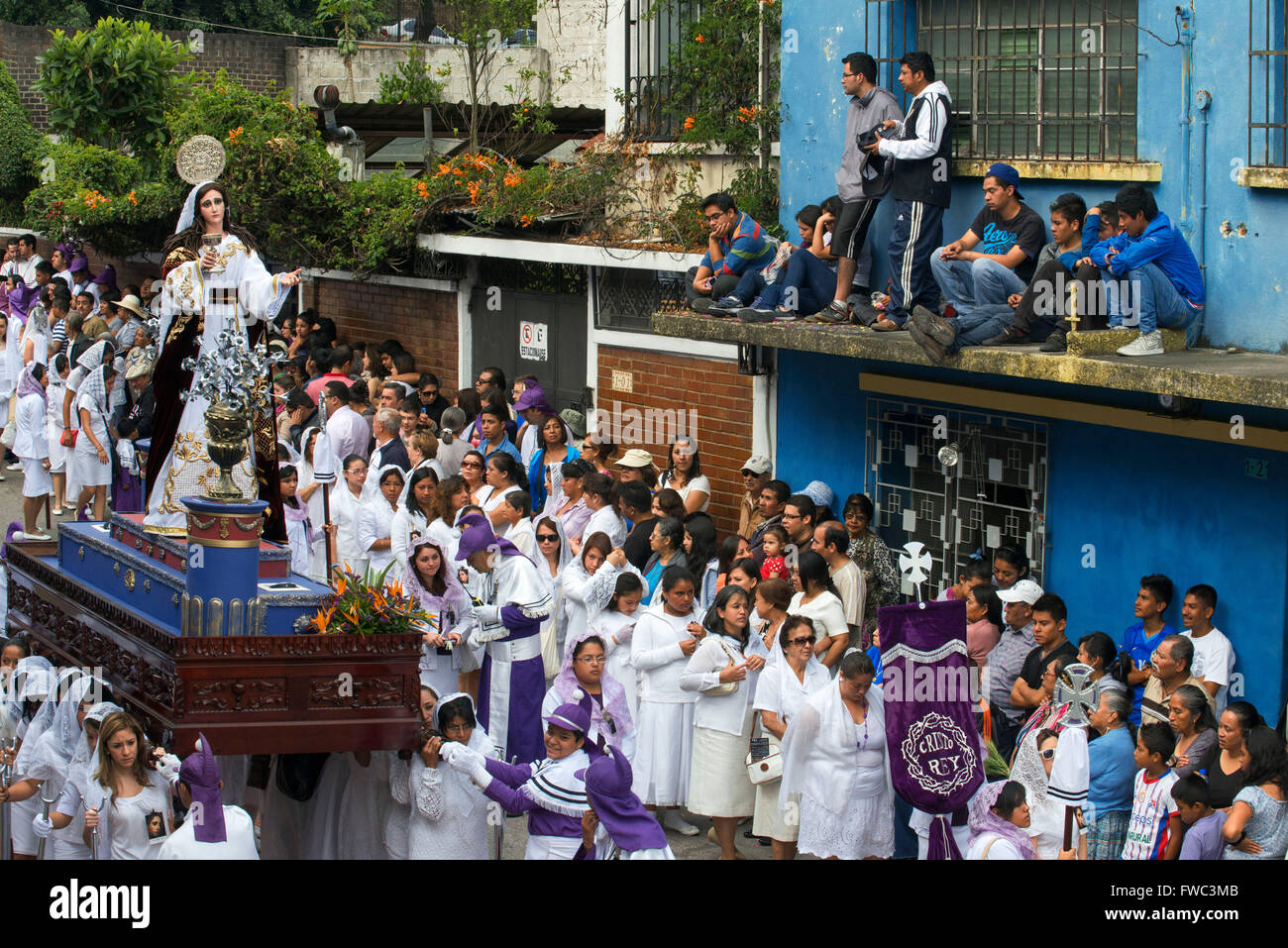Holy Week processions in Guatemala city. Holy Thursday. Holy Week in ...