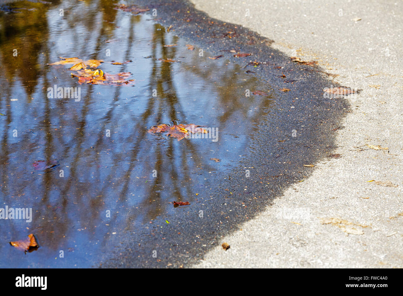 Temporary puddle hi-res stock photography and images - Alamy