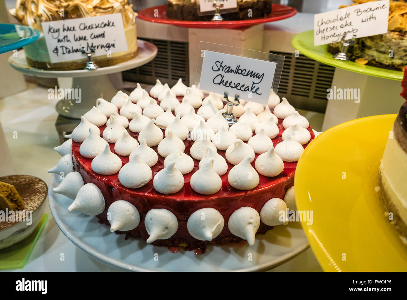 Cheesecake Display High Resolution Stock Photography and Images - Alamy