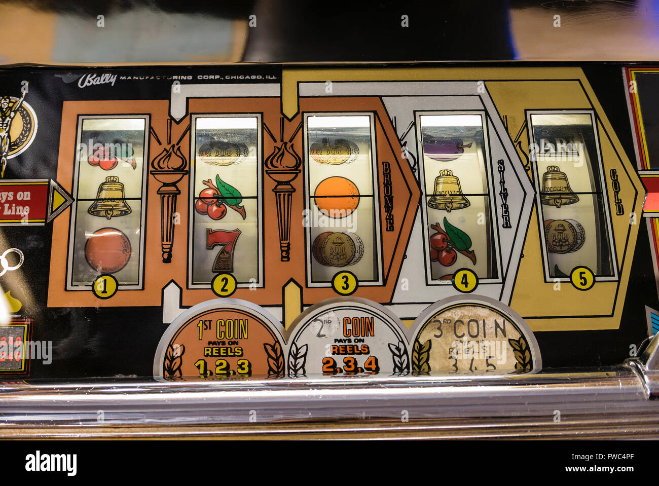 Jackpot slot machines ready for use Stock Photo - Alamy
