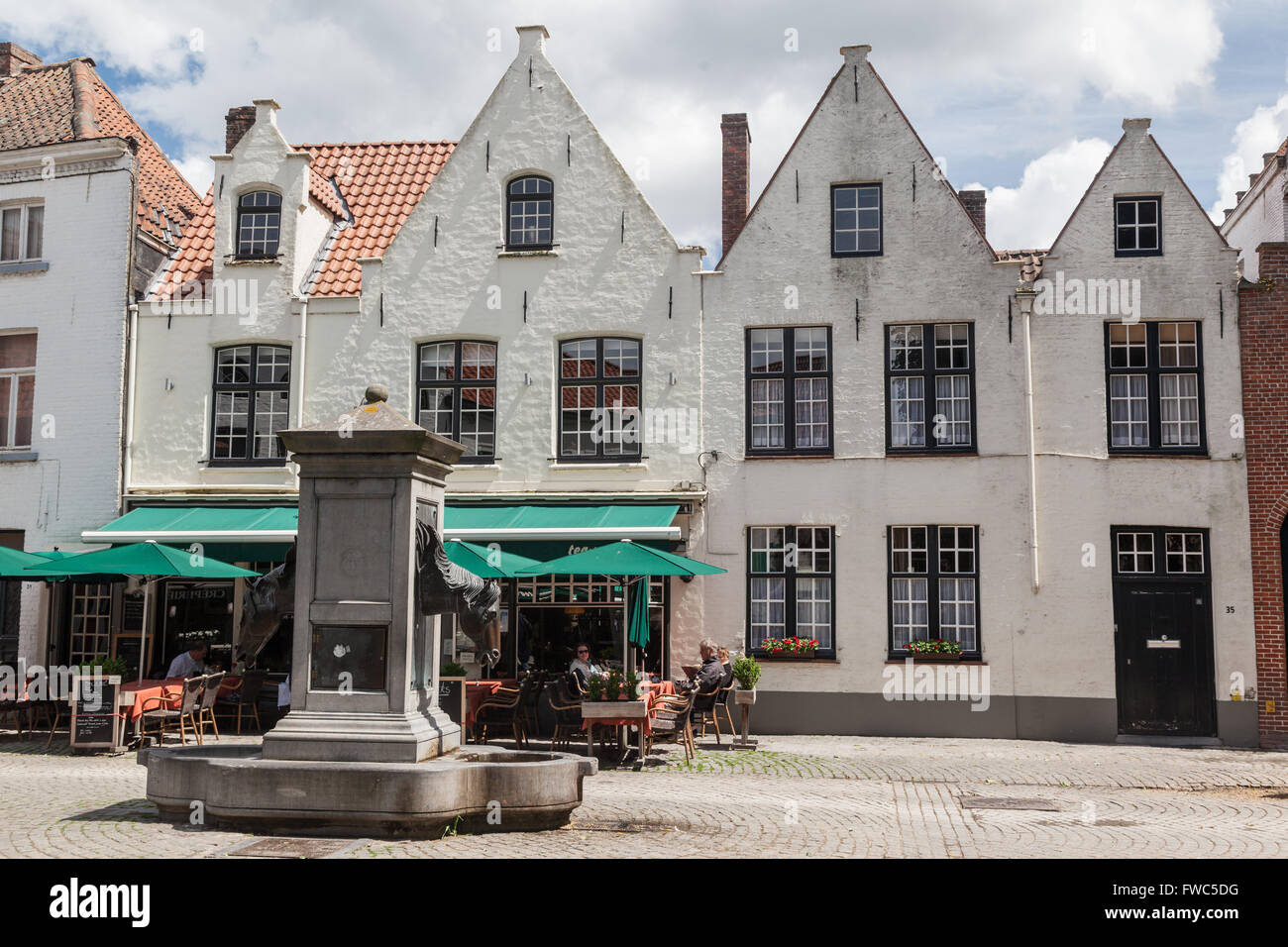 Typical buildings facade, Bruges Belgium Stock Photo - Alamy