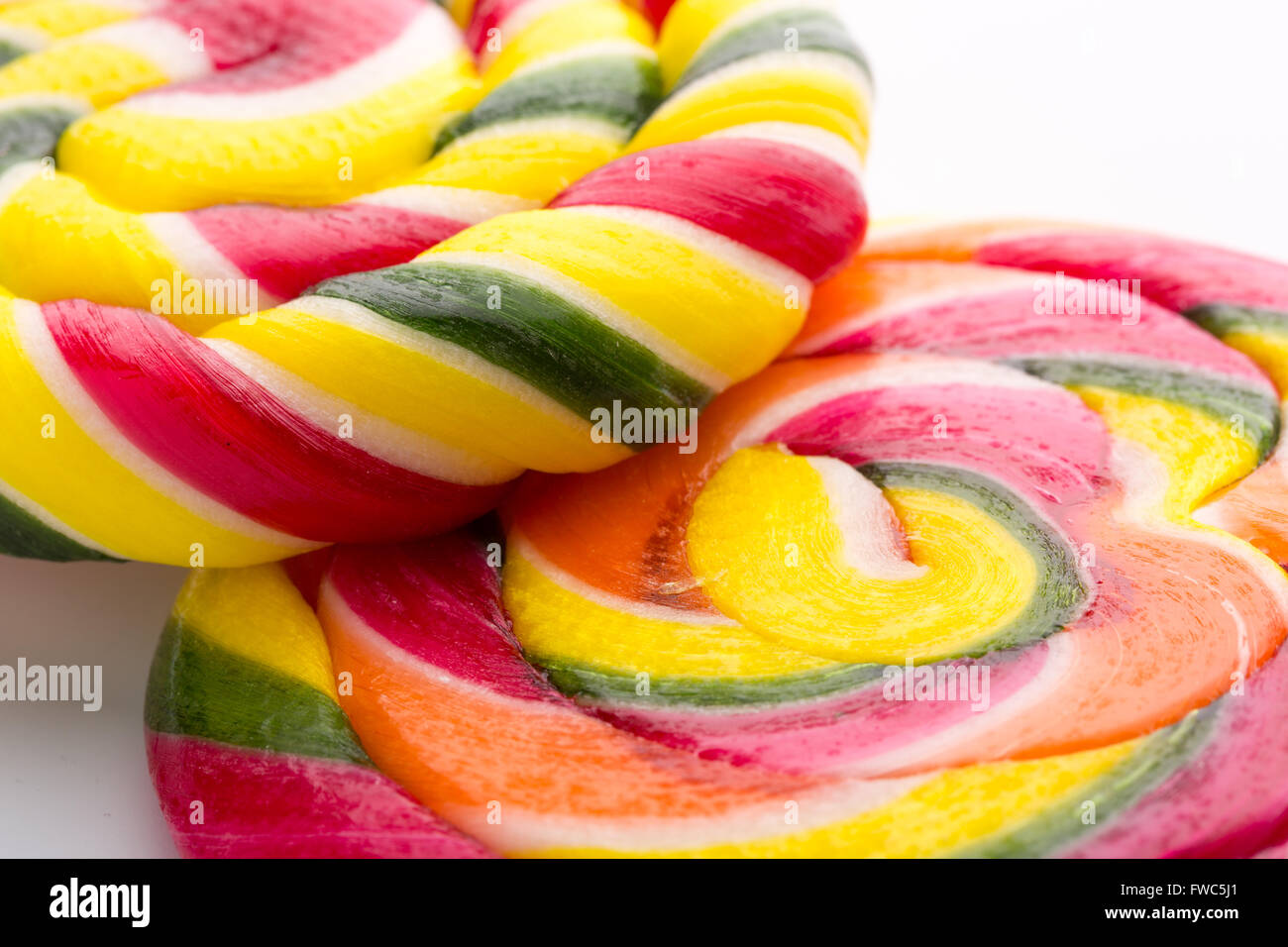 Lollipop on white Stock Photo - Alamy