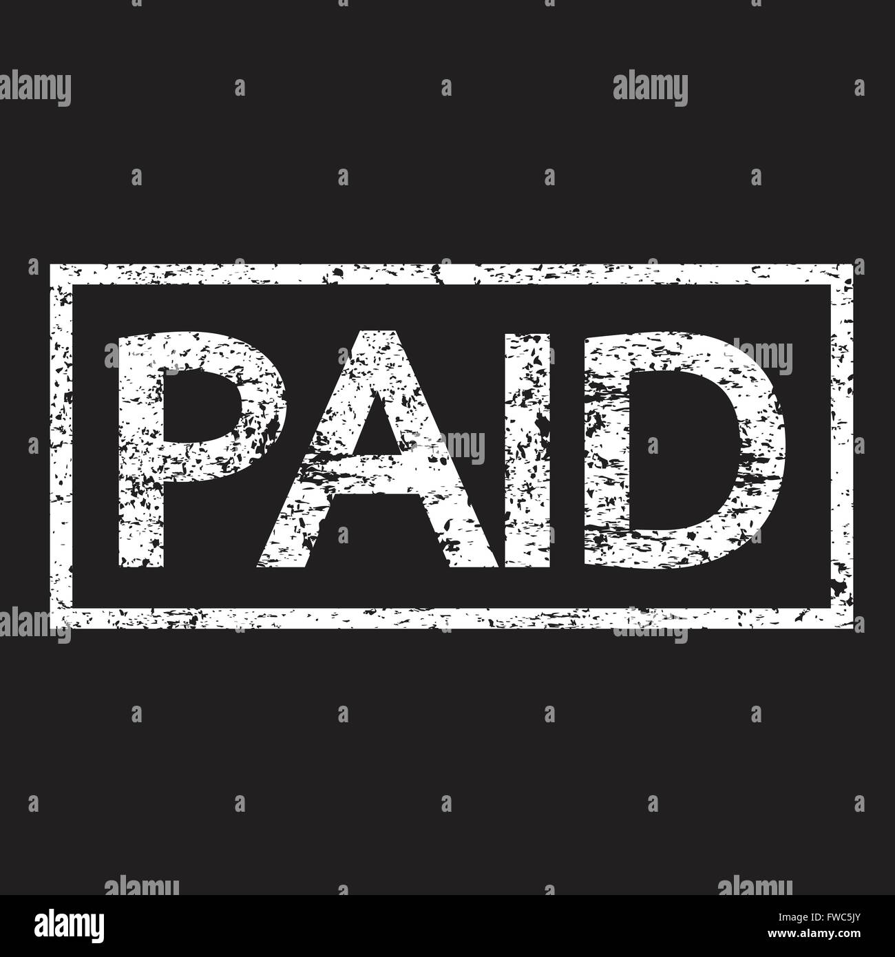 stamp paid text Stock Vector Image & Art - Alamy