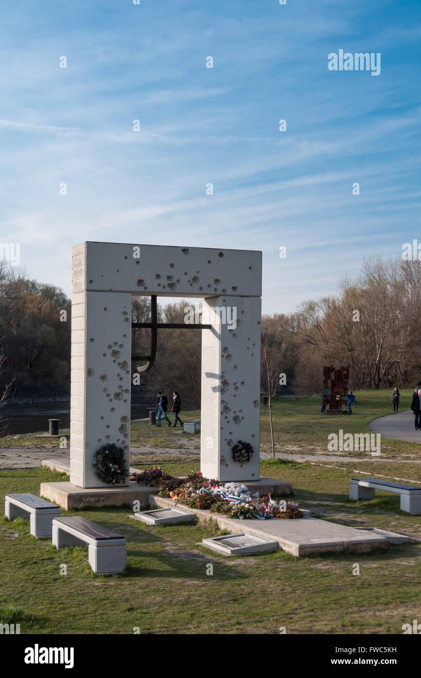 Gate of Freedom memorial, Devin, Bratislava, Slovakia Stock Photo - Alamy