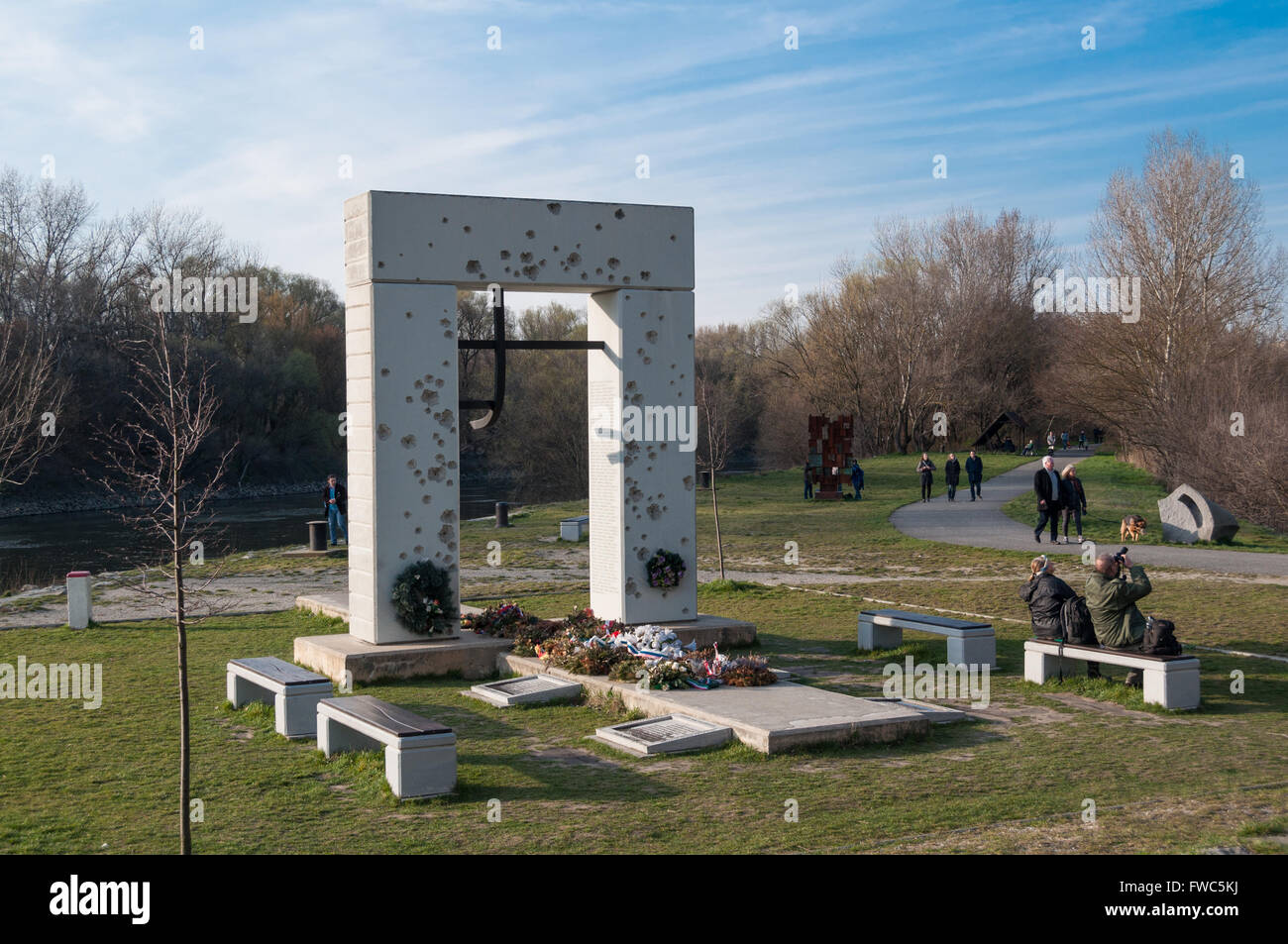Gate of Freedom memorial, Devin, Bratislava, Slovakia Stock Photo - Alamy