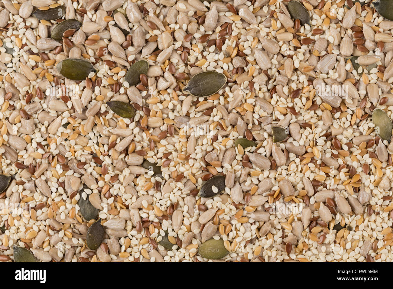Healthy seeds mix close up shot for background Stock Photo - Alamy