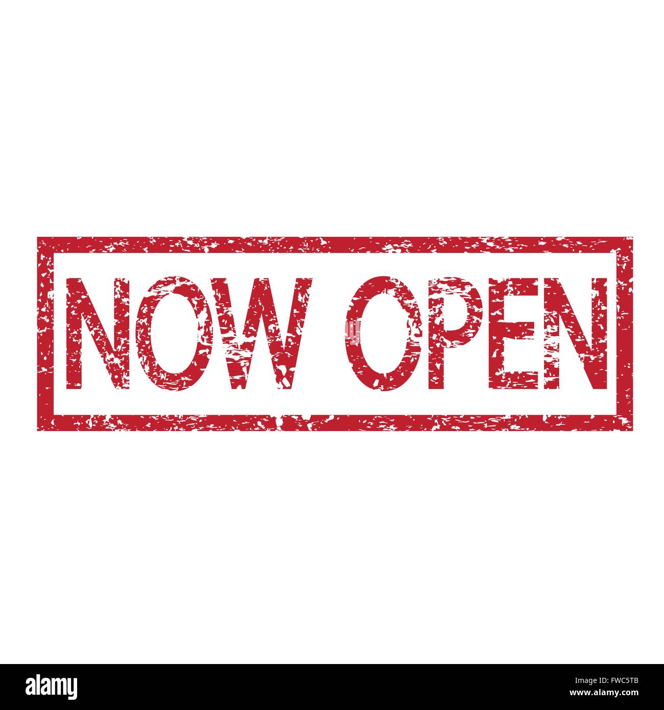 Open grunge rubber stamp Cut Out Stock Images & Pictures - Alamy