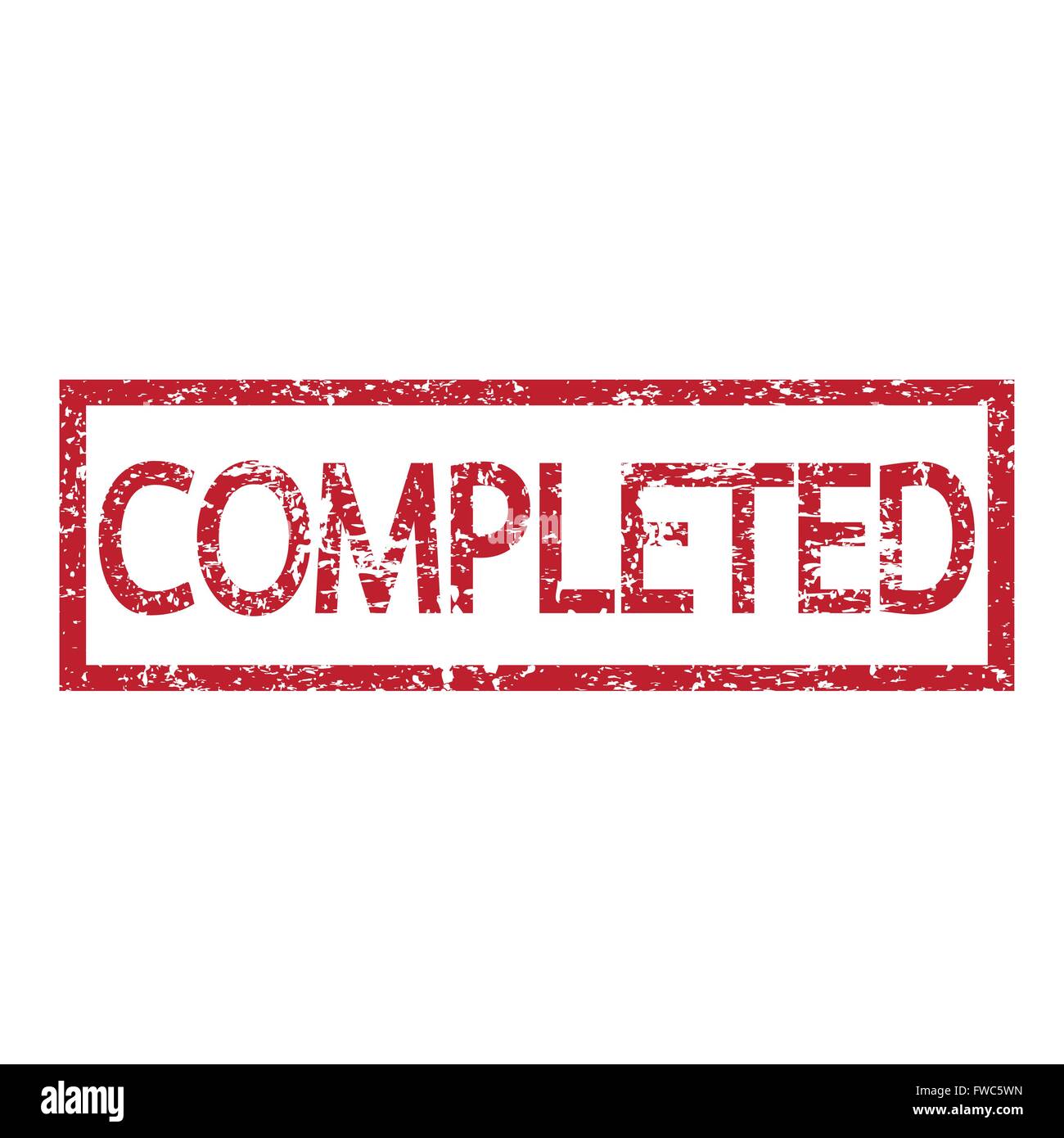 Completed stamp Stock Vector Images - Alamy