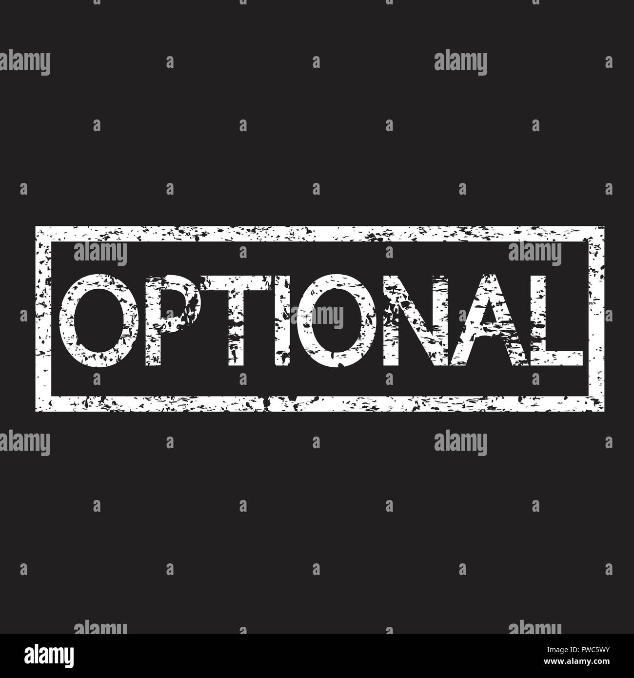 Stamp word optional Stock Vector Image & Art - Alamy