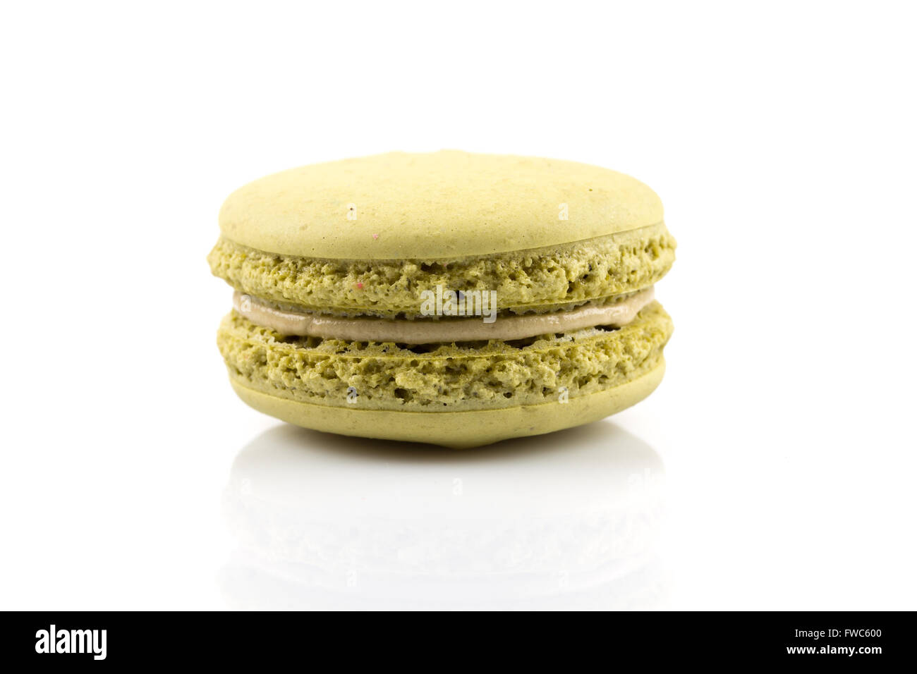 Tasty colorful macaroon isolated on white background Stock Photo - Alamy