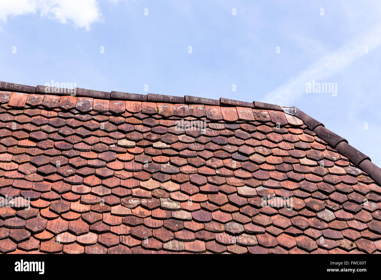 old roof shingles texture for a background Stock Photo - Alamy