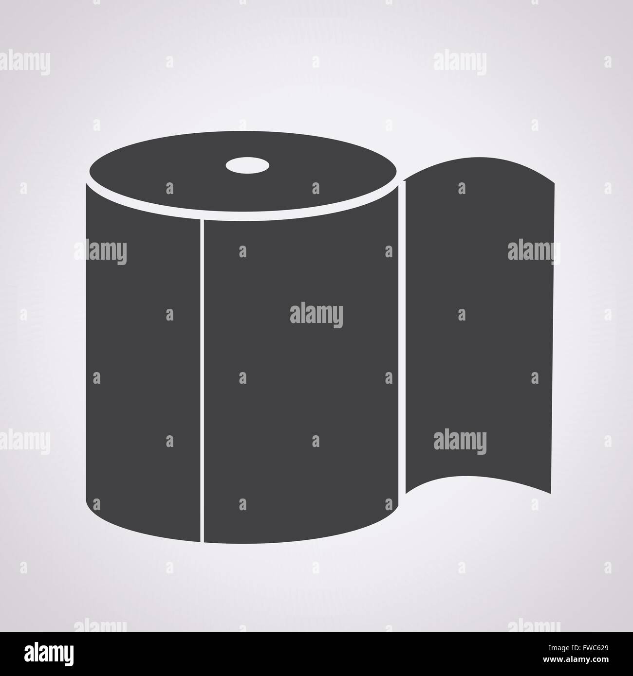 Toilet Paper Icon Stock Vector Image & Art - Alamy