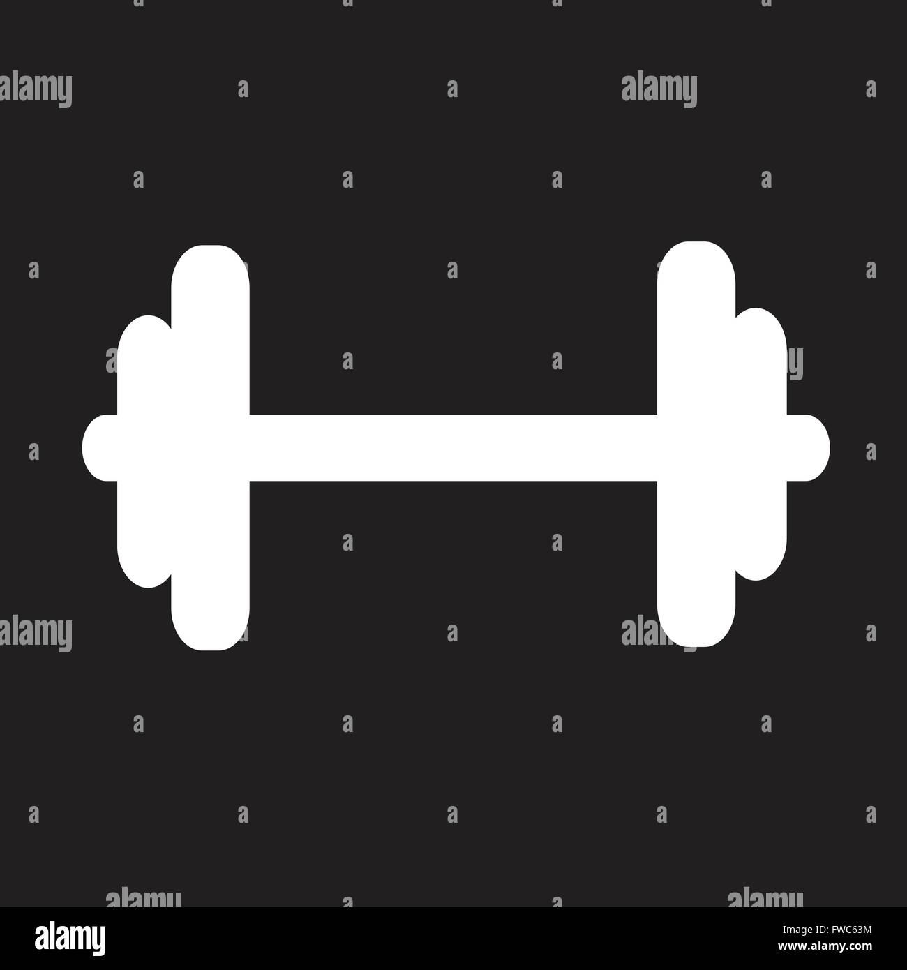 Dumbbell vector icon Stock Vector Image & Art - Alamy