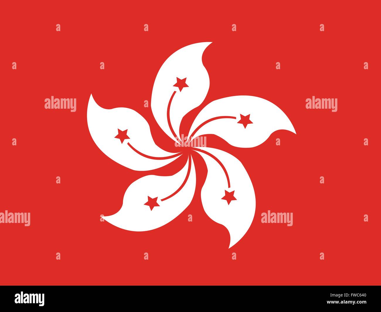 Hong kong flag silk Stock Vector Images - Alamy