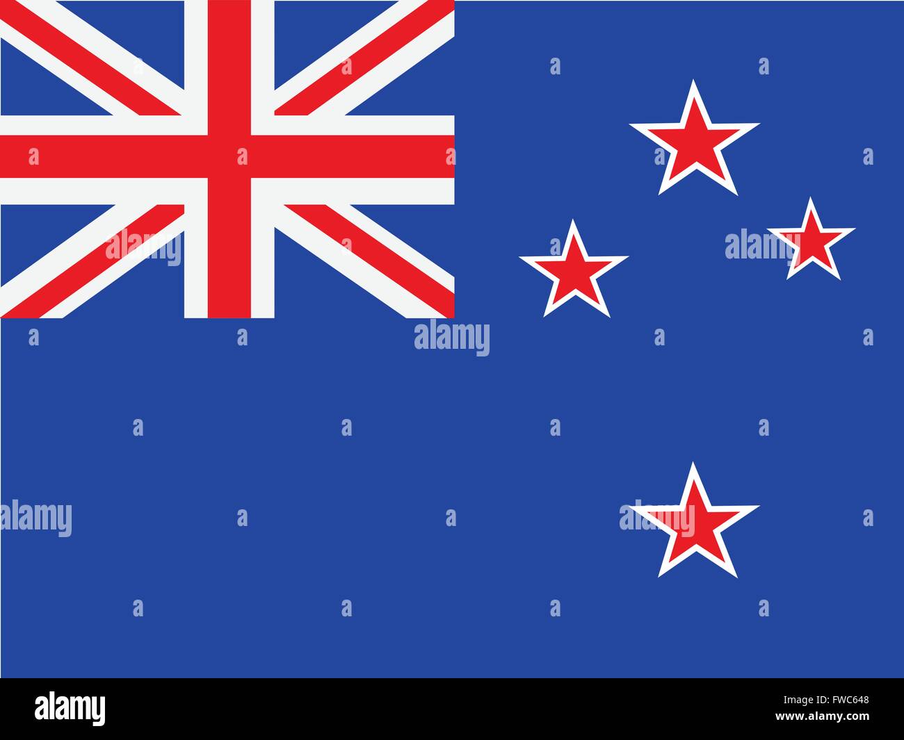 Flag of New Zealand Stock Vector Image & Art - Alamy