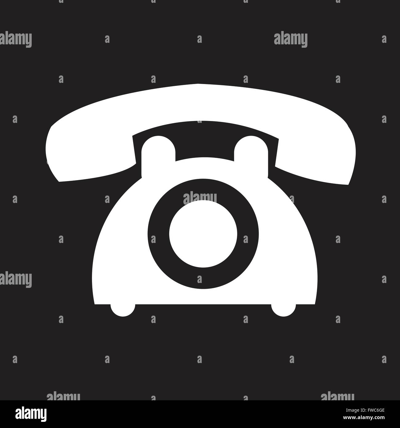 old phone icon Stock Vector Image & Art - Alamy