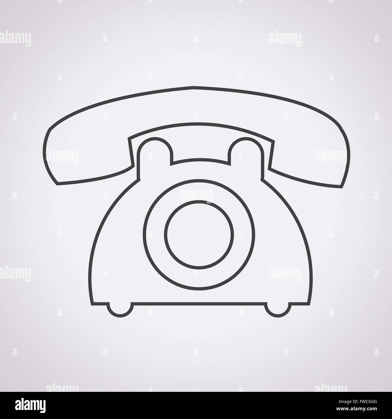 old phone icon Stock Vector Image & Art - Alamy