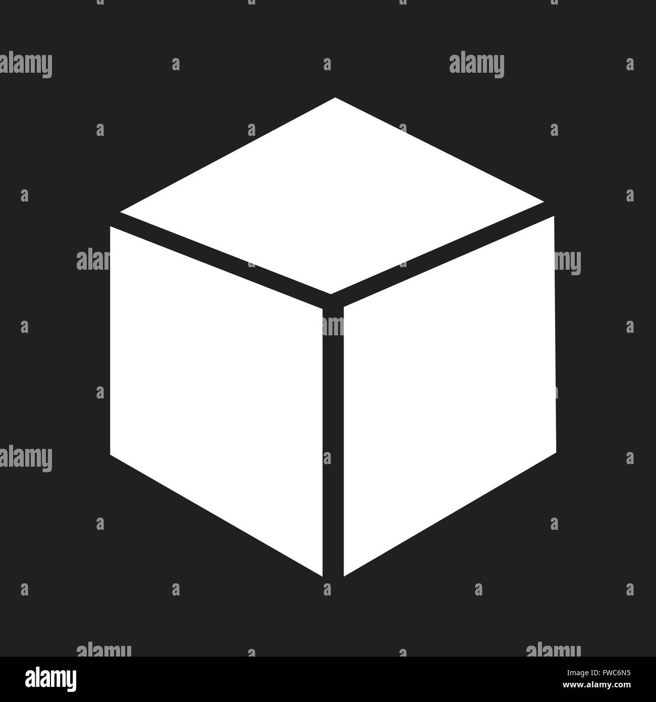 3d Cube Icon Stock Vector Image And Art Alamy