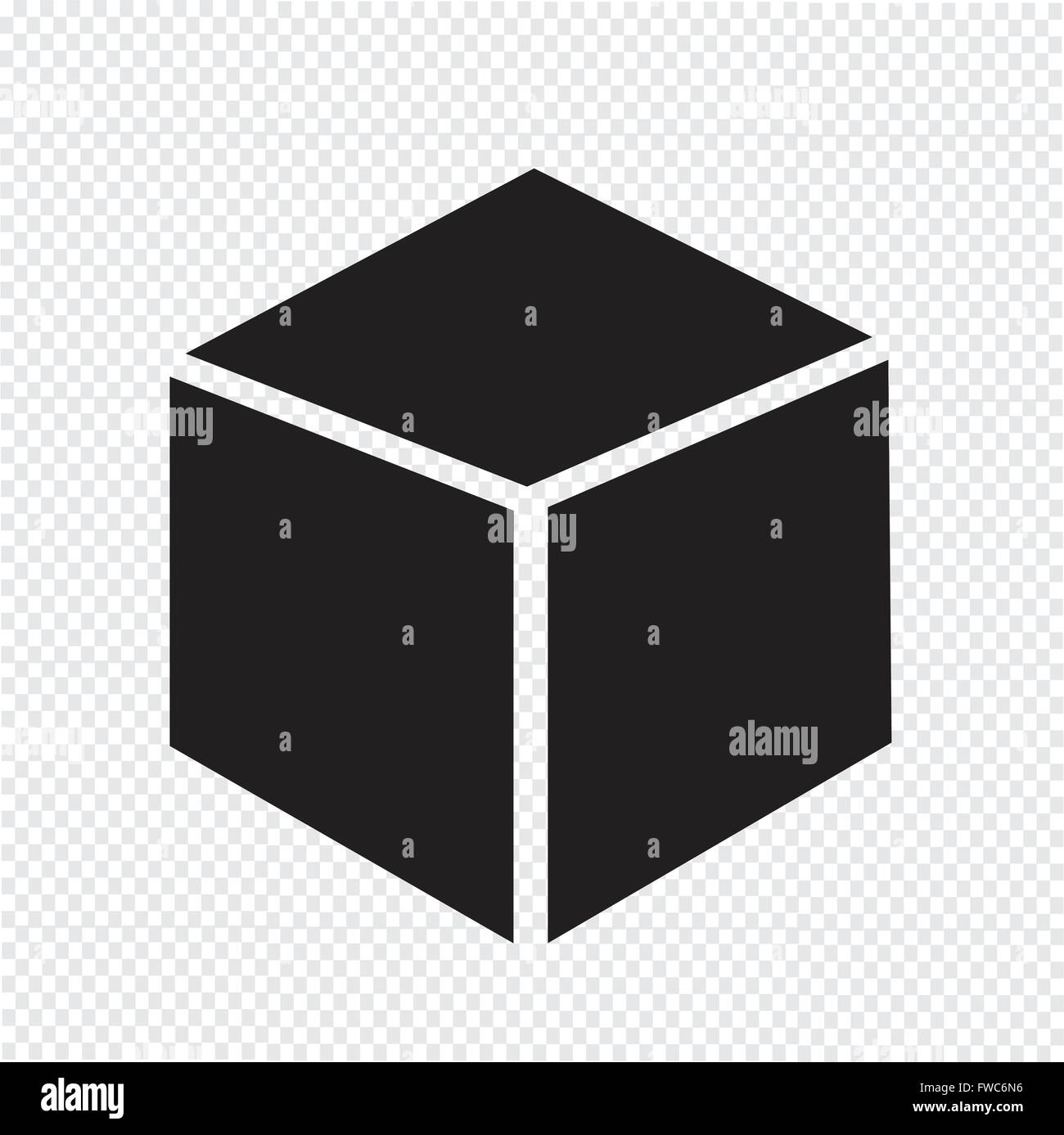 3d cube icon Stock Vector Image & Art - Alamy