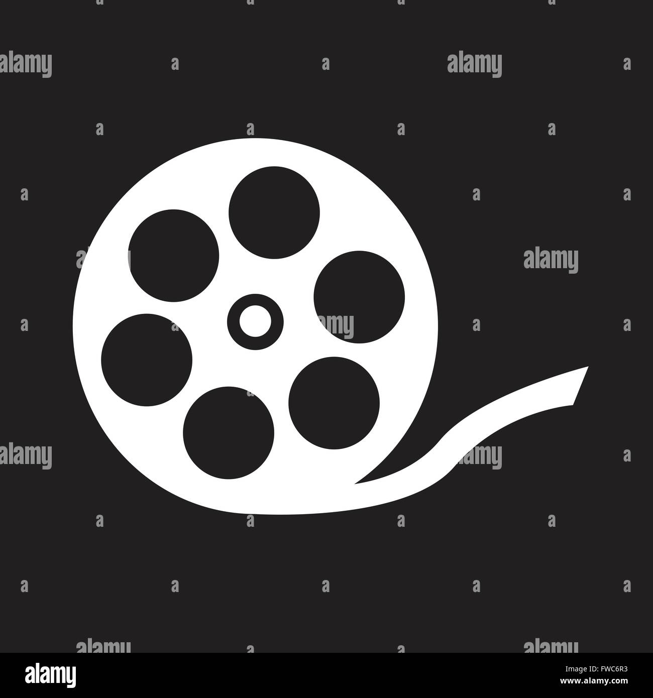 Film Reel Icon Stock Vector Image & Art - Alamy