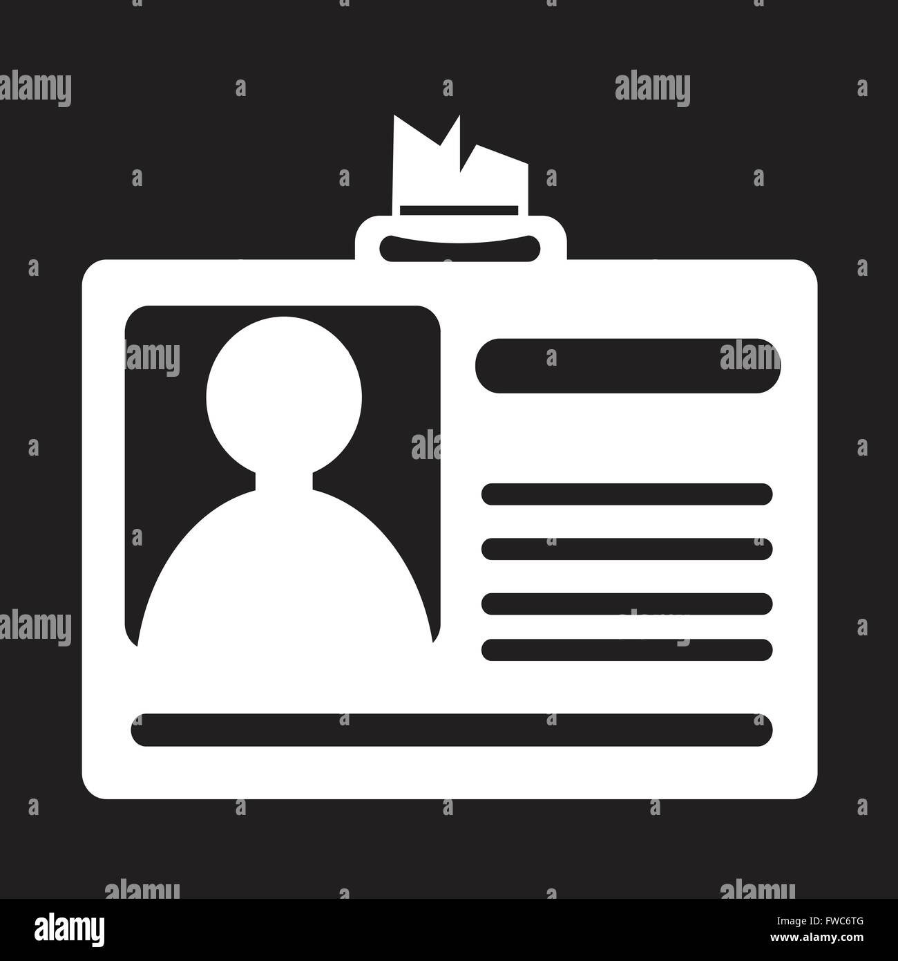 Identification card icon , ID Card icon Stock Vector Image & Art - Alamy