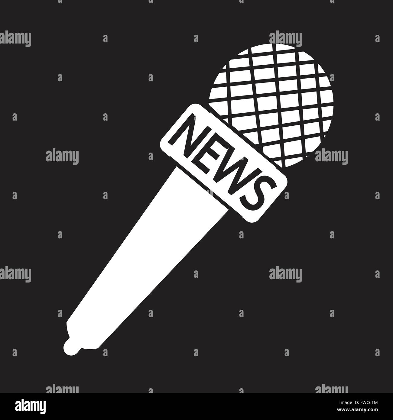 news microphone icon Stock Vector Image & Art - Alamy