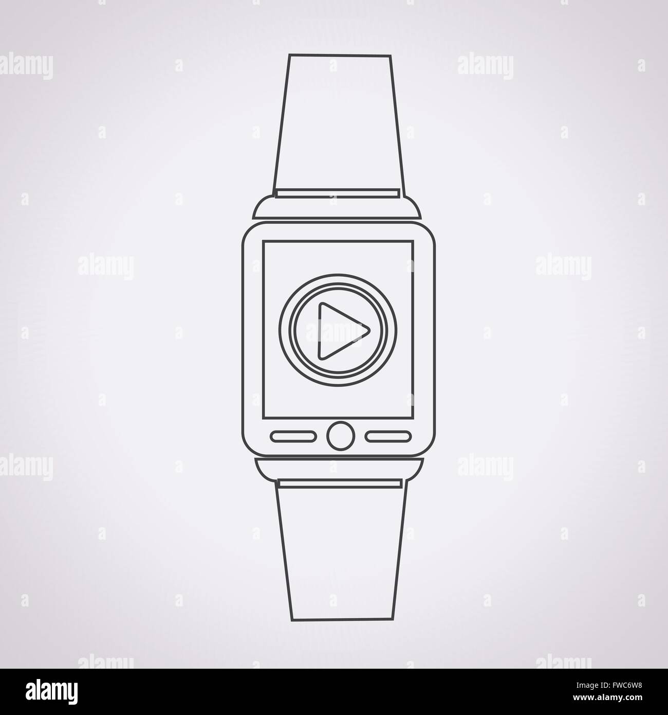 Smartwatch wearable icon Stock Vector Image & Art - Alamy