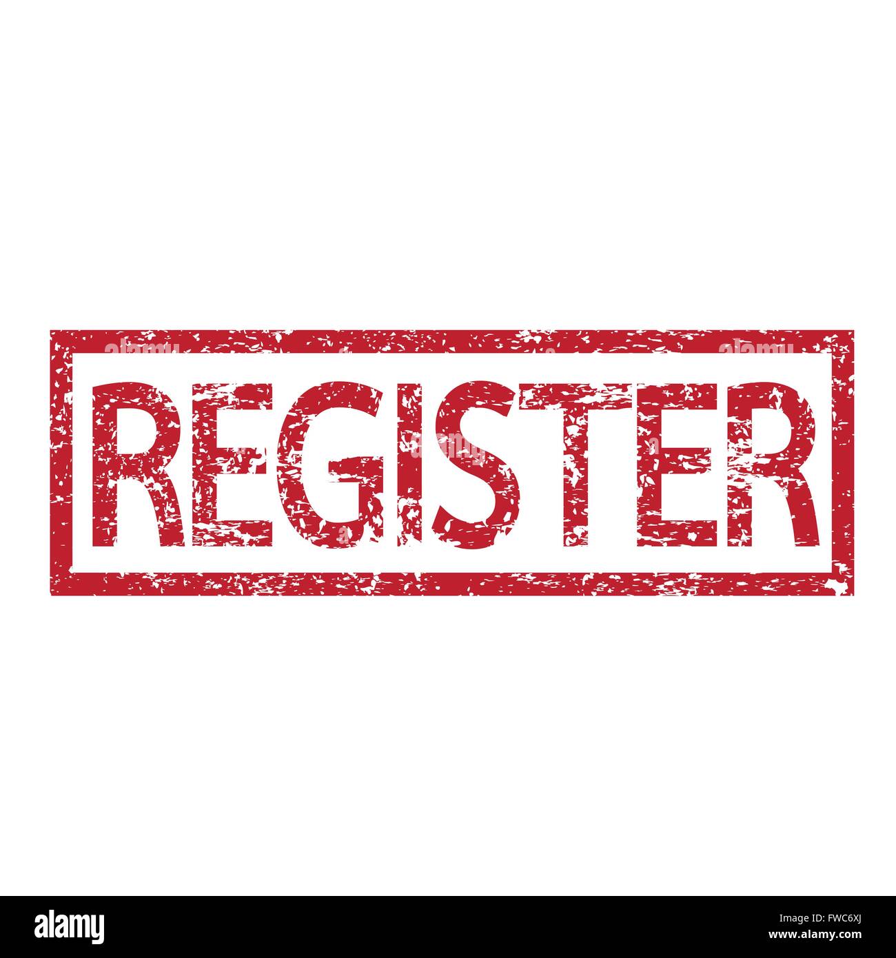 Stamp text REGISTER Stock Vector Image & Art - Alamy