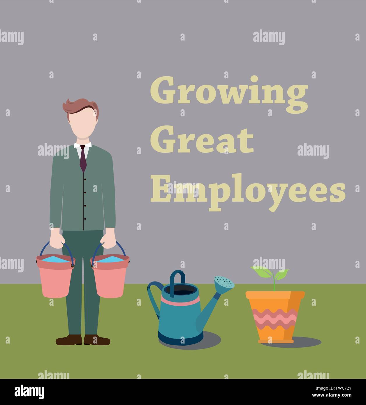 The process of creating new worker Stock Vector Image & Art - Alamy