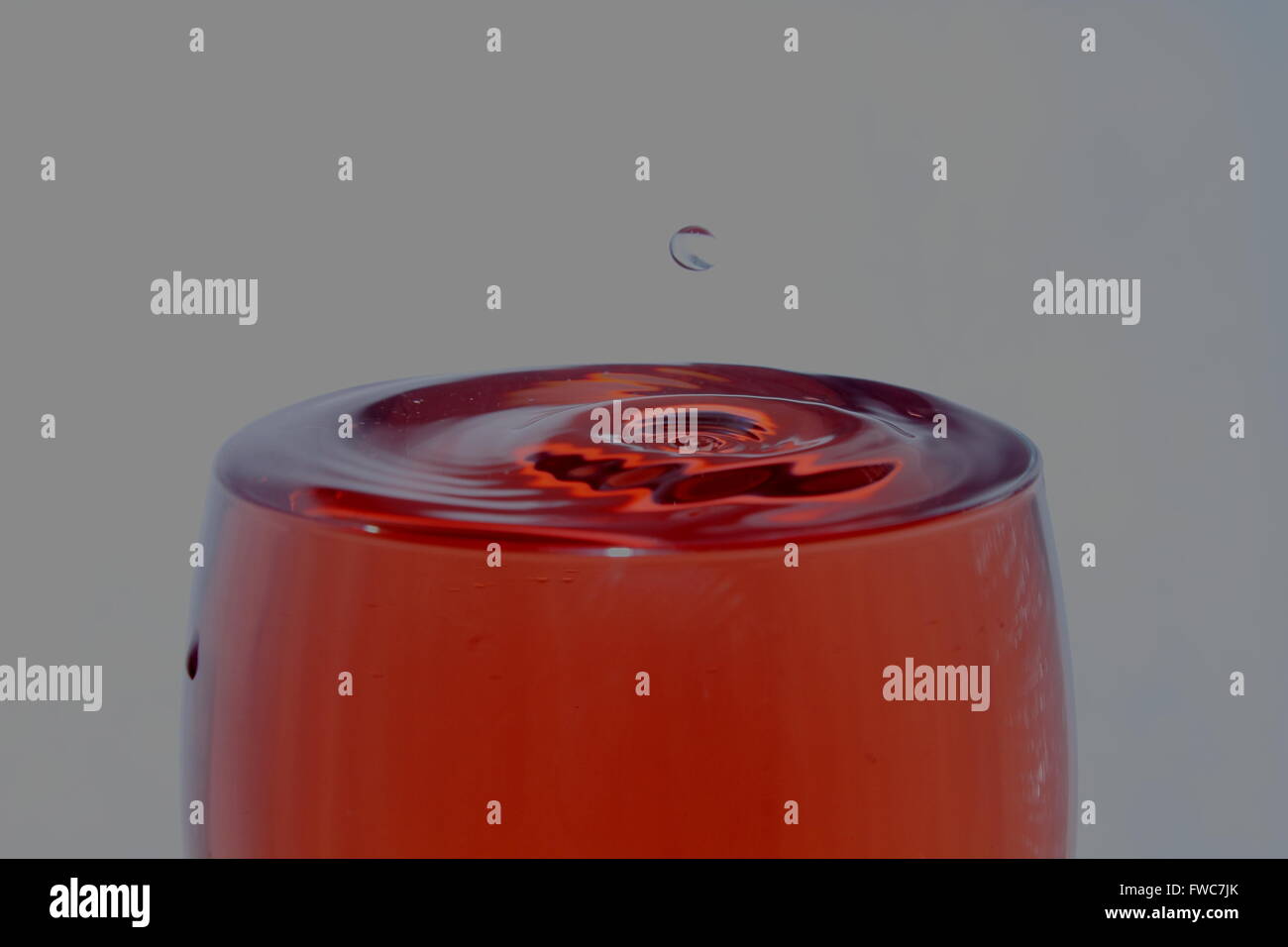 Drops of colored water Stock Photo - Alamy