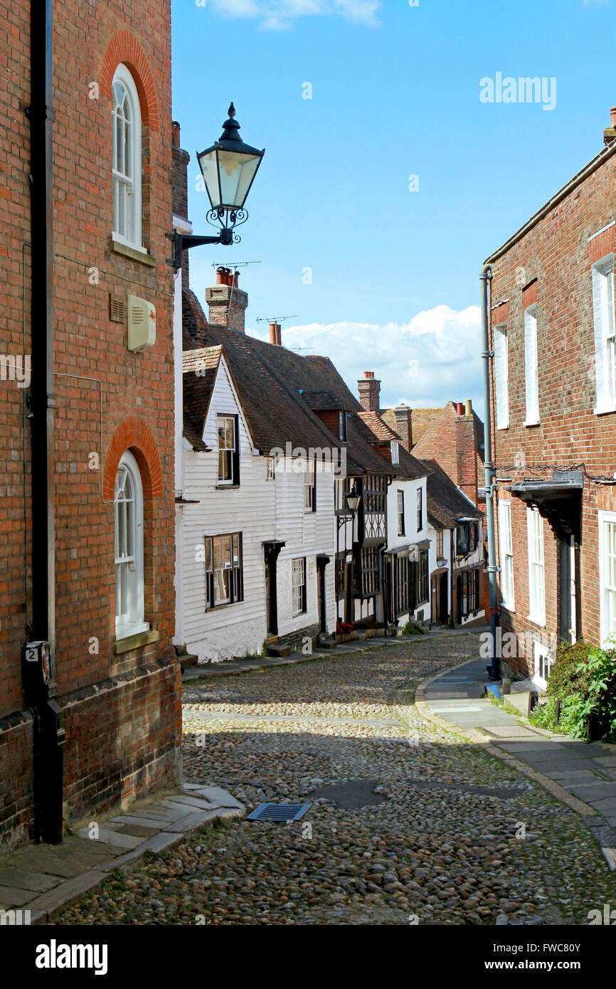 Cobbled street in Rye, East Sussex, Britain Stock Photo - Alamy