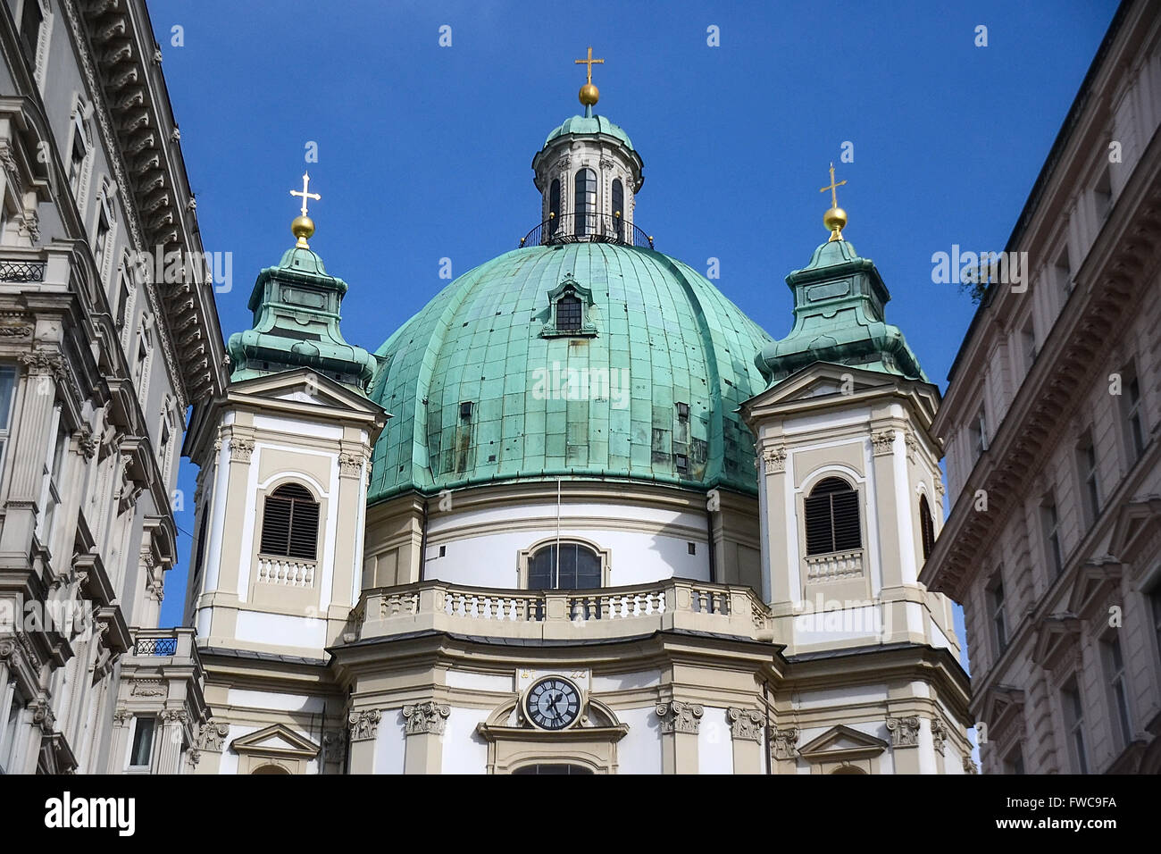 Peterskirche (St. Peters Church) in Vienna, Austria, Europe Stock Photo ...
