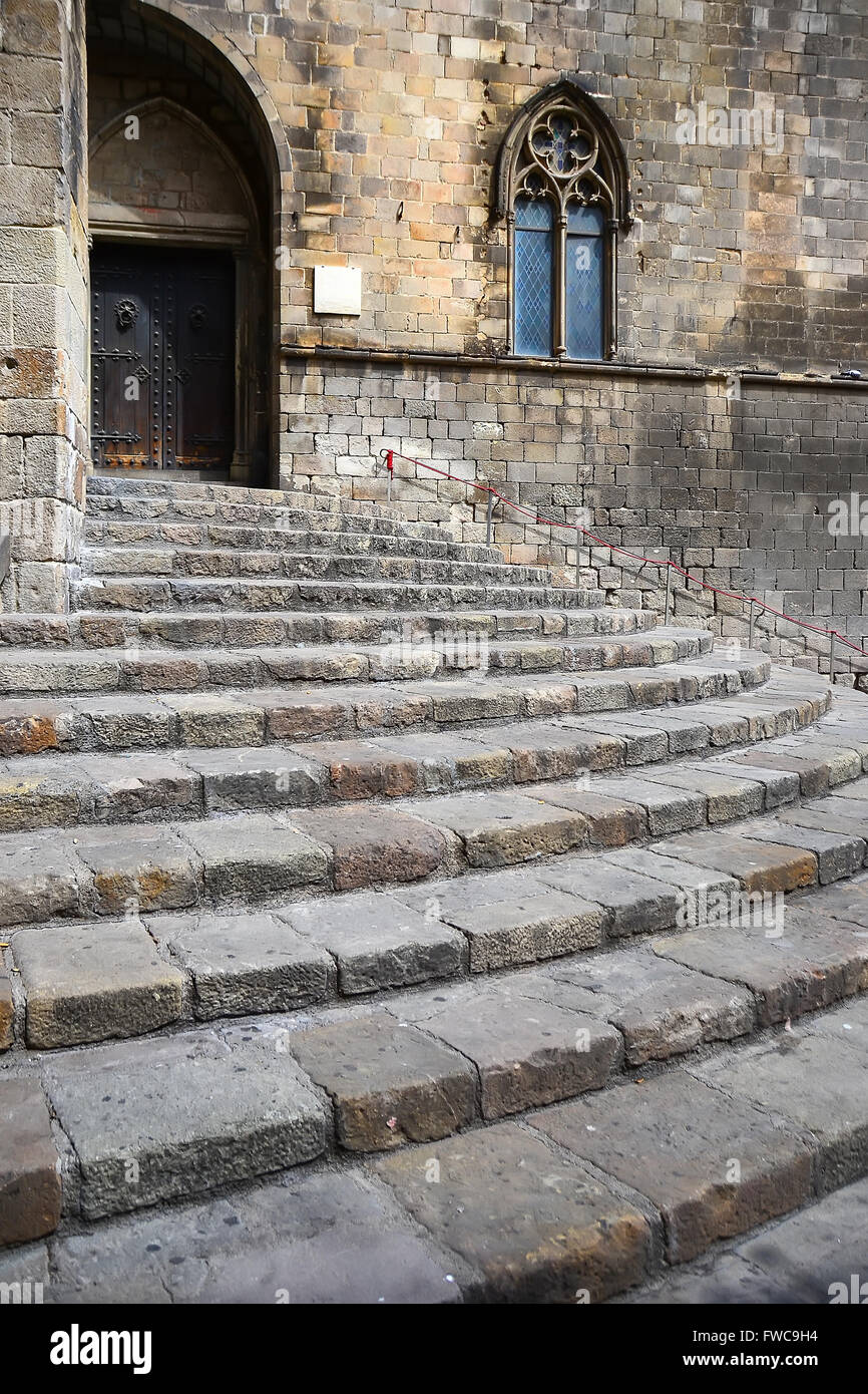 Entrance to History museum in Barcelona Stock Photo - Alamy