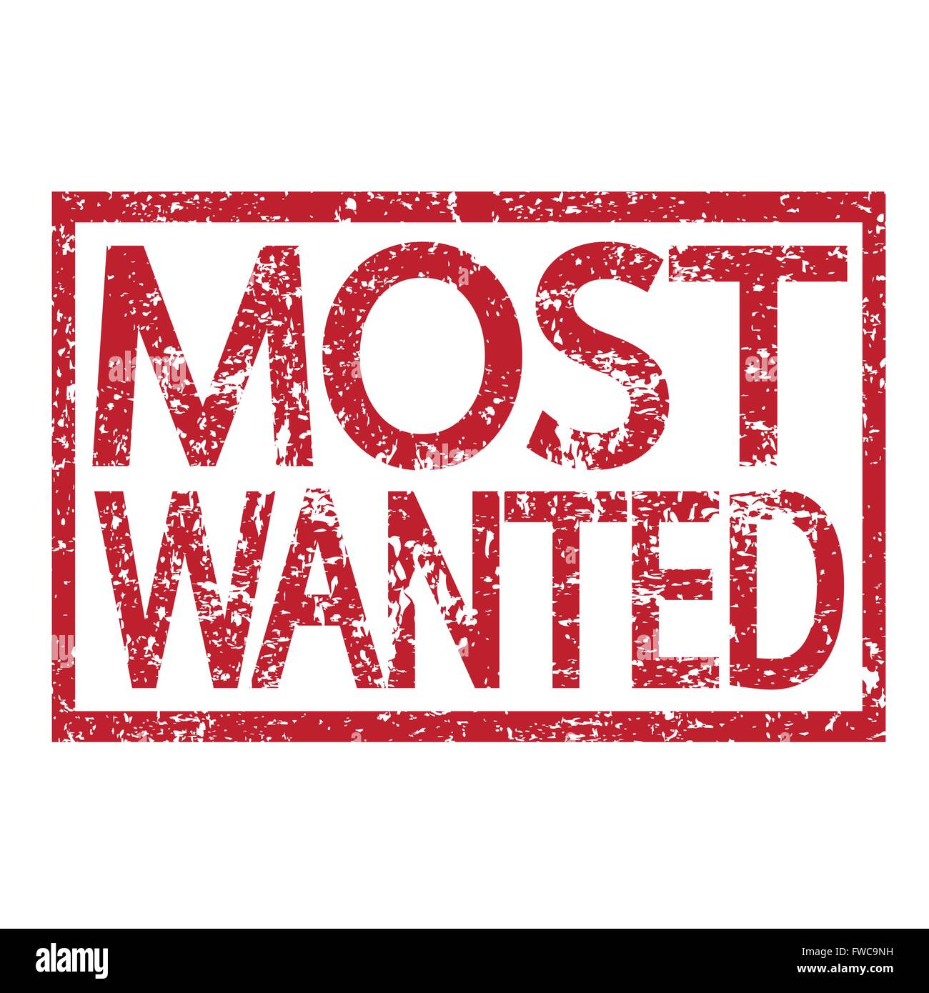 Stamp text MOST WANTED Stock Vector Image & Art - Alamy